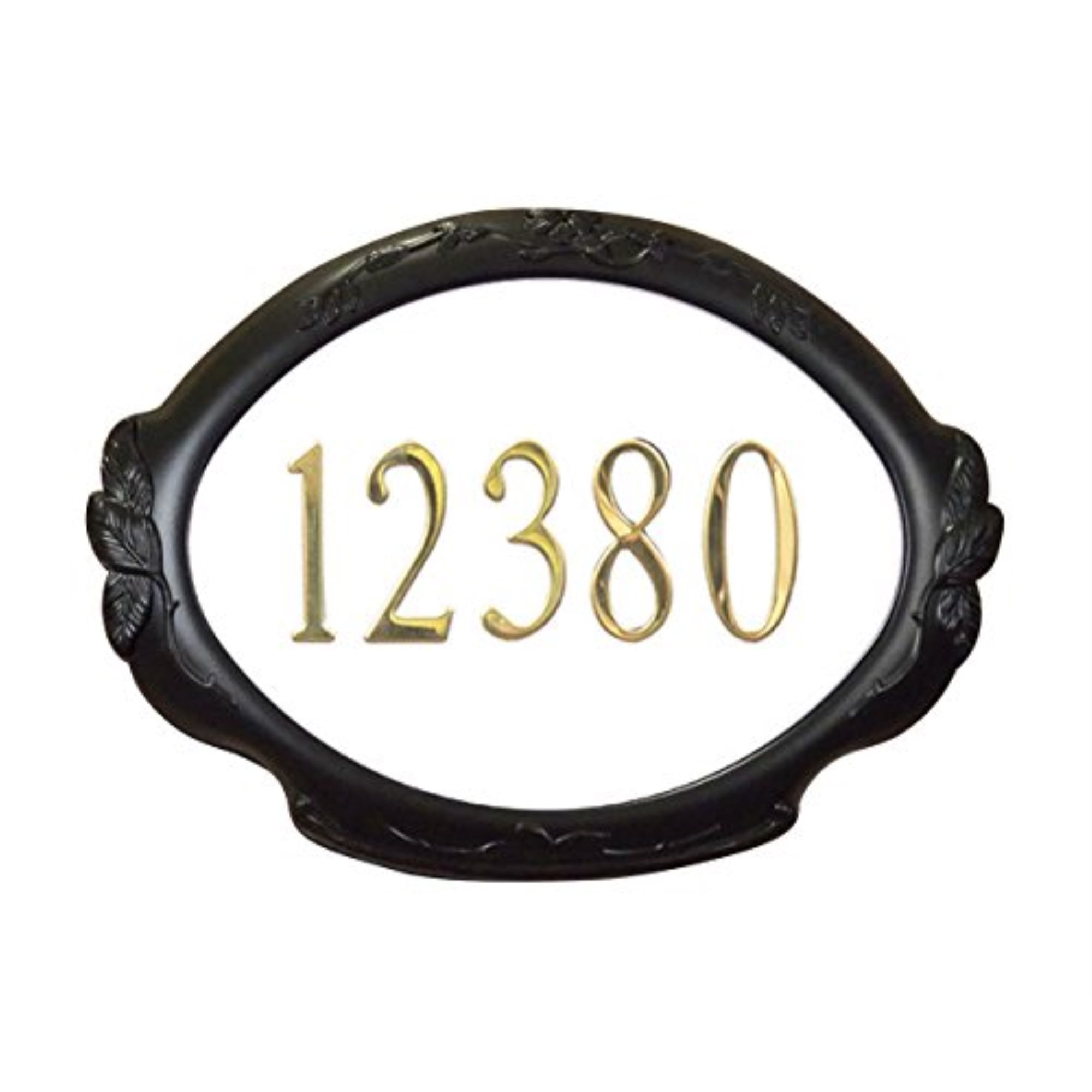Special Lite Products Floral Address Plaque - Mocha - Walmart Business ...
