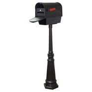 Step2 MailMaster Hudson Mailbox | Black Mailbox with Newspaper Holder ...