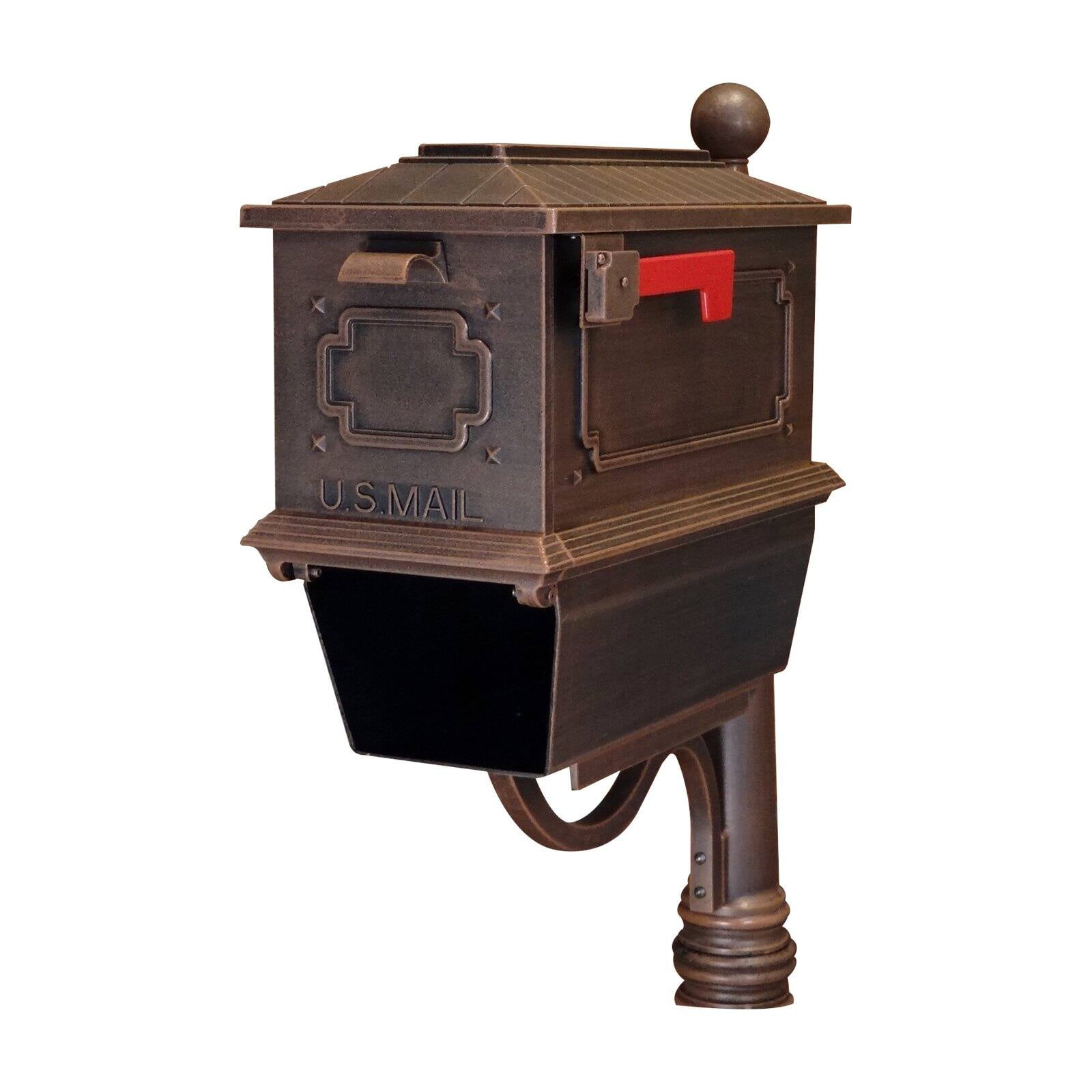Special Lite Products Kingston Curbside Post Mount Mailbox with Paper ...