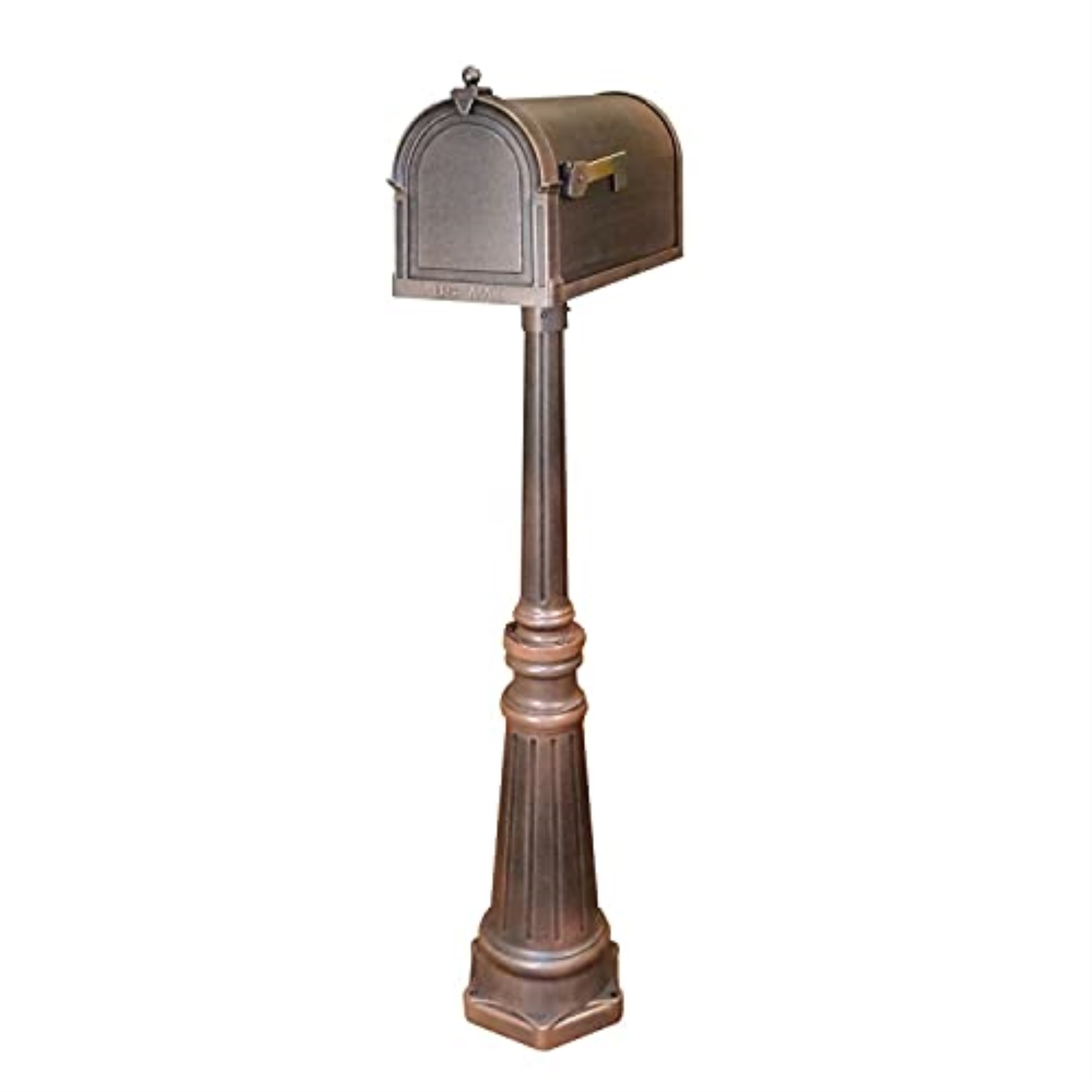 Berkshire Curbside Mailbox with Tacoma Mailbox Post Unit - Walmart ...