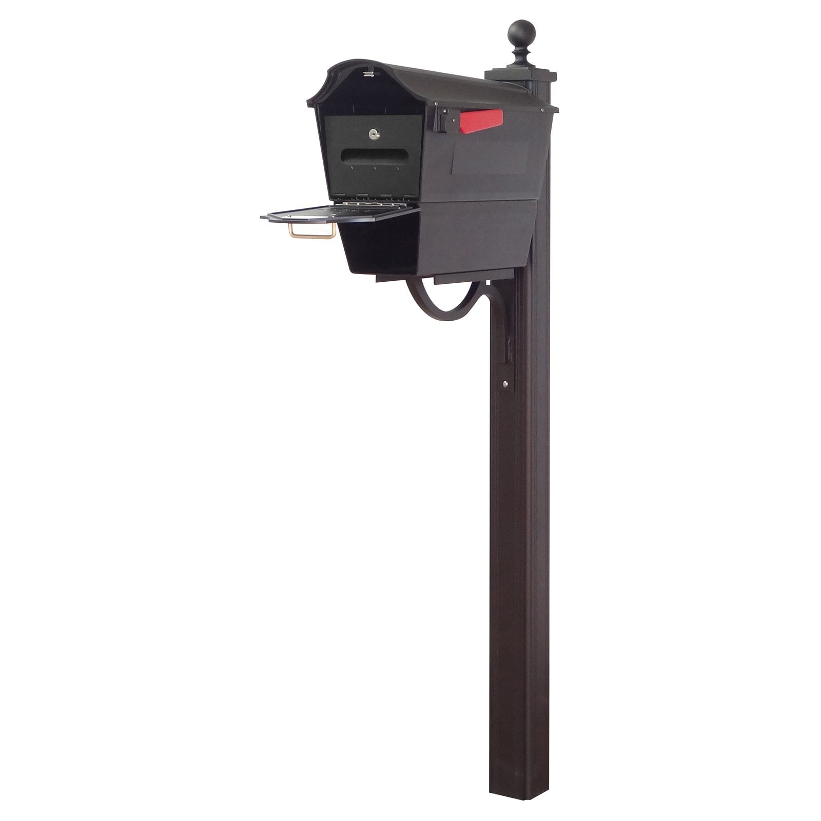 Special Lite Products Town Square Curbside Mailbox with Newspaper Tube ...