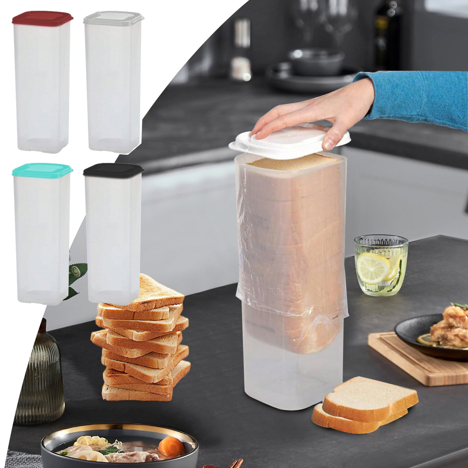 Special Offer, Airtight Bread Storage Container, Clear Loaf Organizer ...