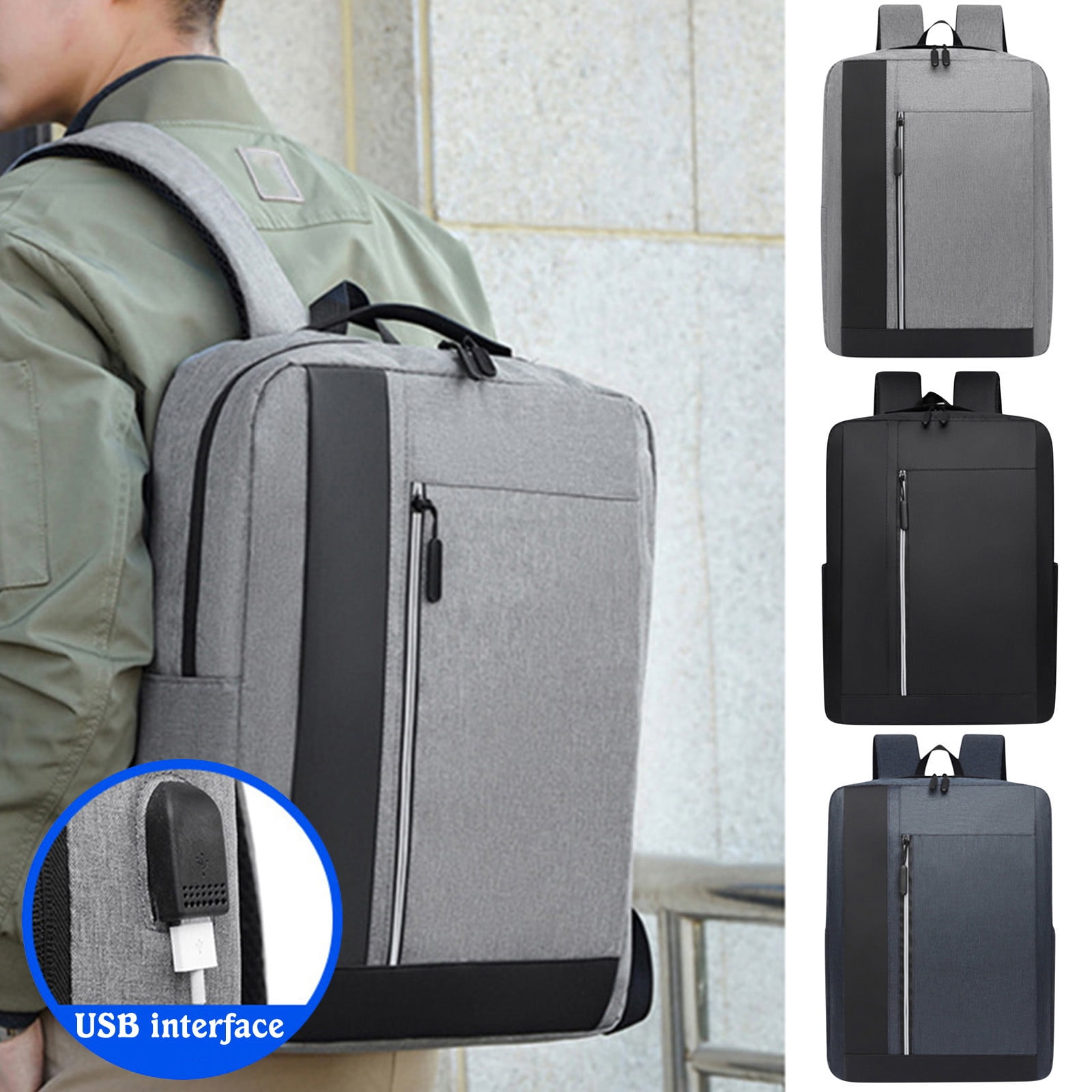 Special Offer, Men’s Business Backpack with USB Charging Port, 15.6 ...