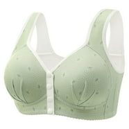 BLVB Womens Front Closure Bras No Underwire Comfort Everyday Soft Bras ...