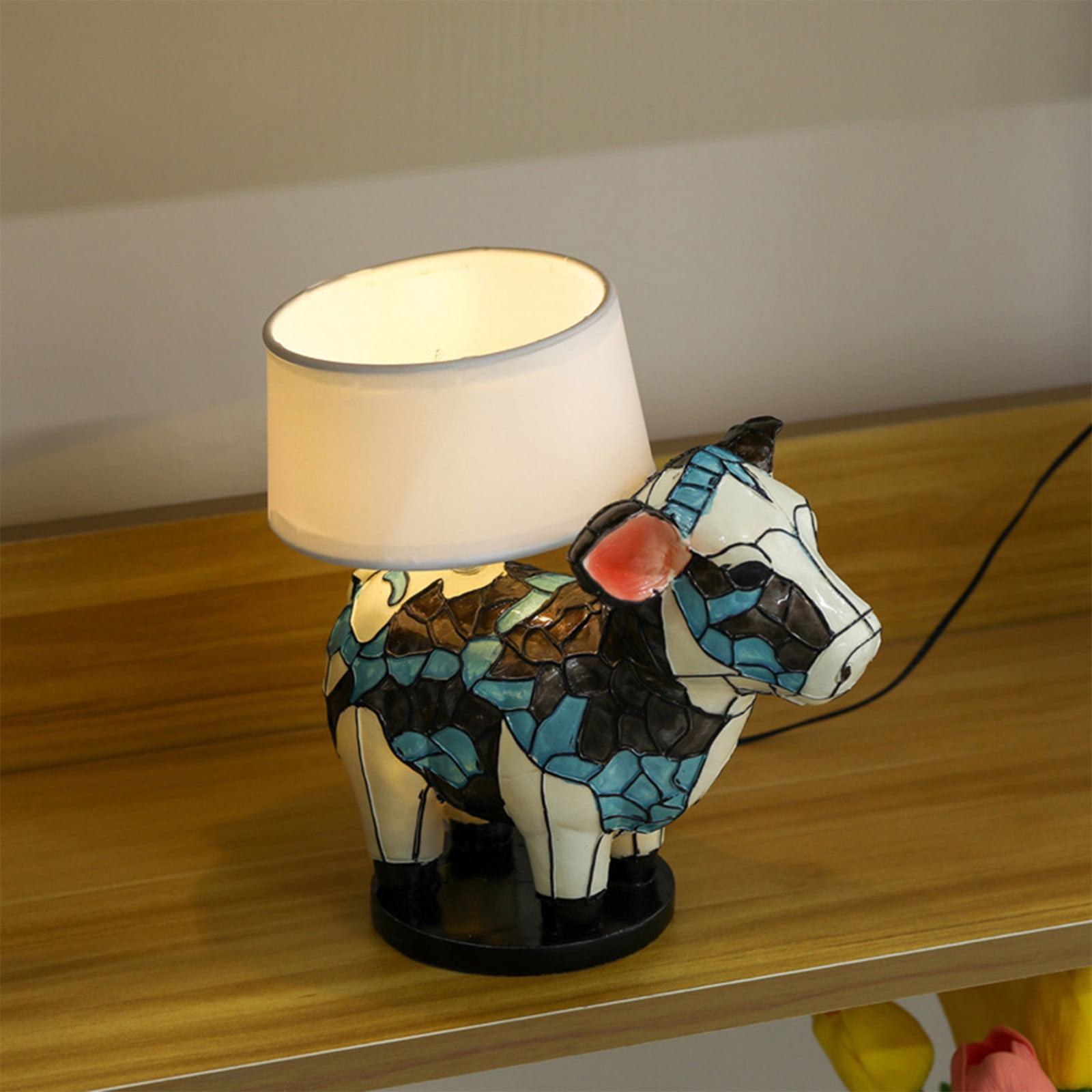 Special Offer! Ywbawe Cow Table Lamp, USB Night Light, Cute Cow ...
