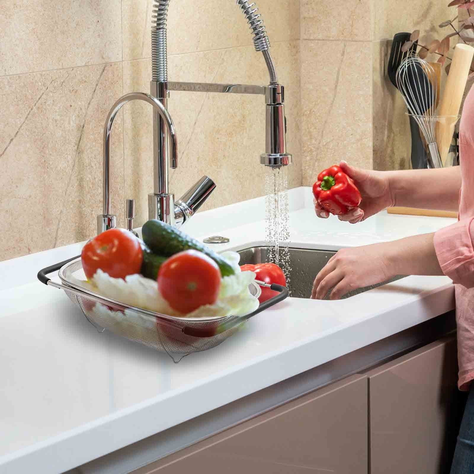 Special Offer! Ywbawe Stainless Steel Sink Colander, Fine Mesh Strainer ...