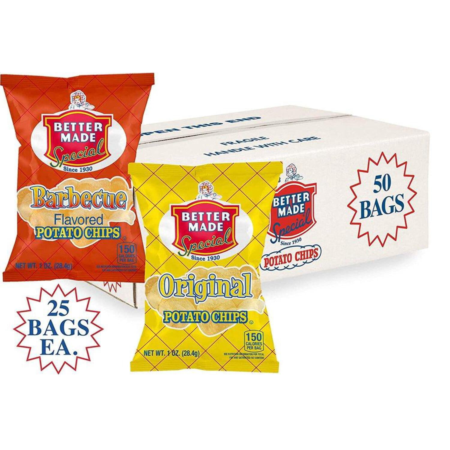 Special Original BBQ Potato Chips Variety Pack - Case of 50 - 1Oz Bags ...