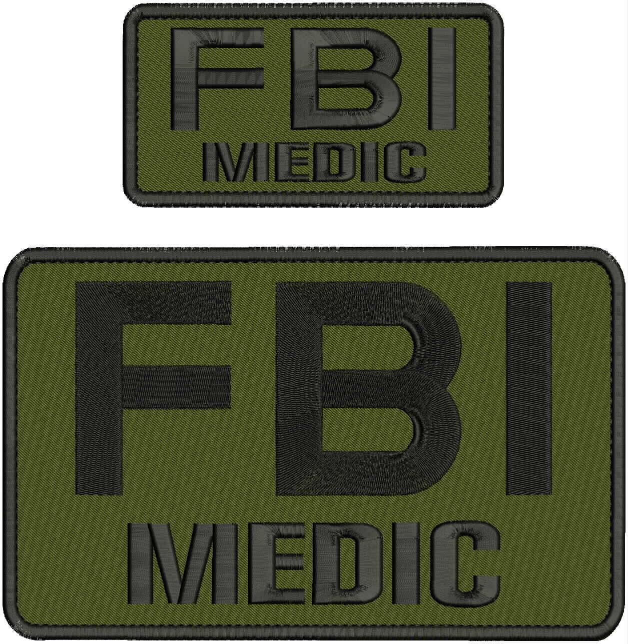 Special Patches Hook On Back Patches for Uniform for F B I "Medic ...