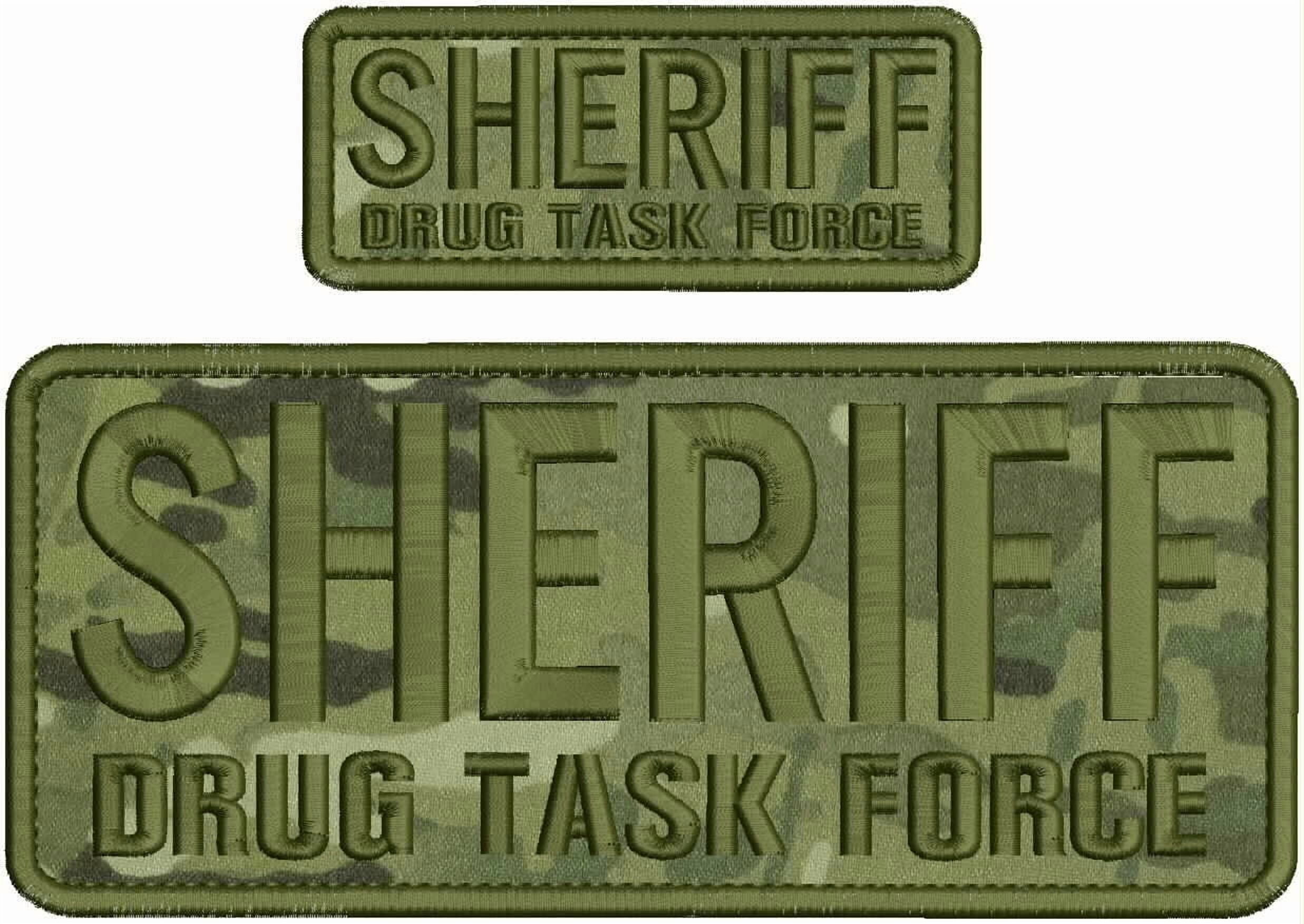 Special Patches Hook On Back Patches for Uniform for "Sheriff" Drug ...