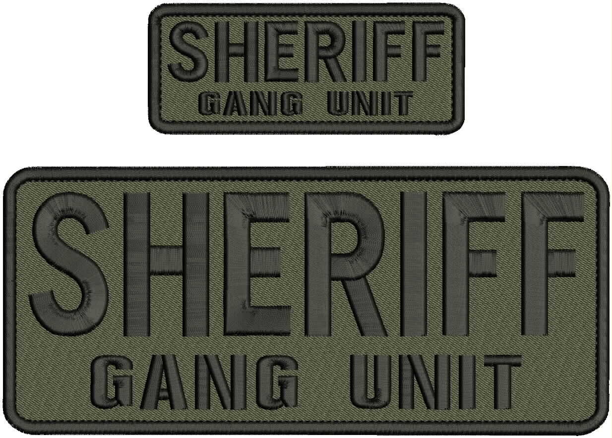 Special Patches Hook On Back Patches for Uniform for "Sheriff" Gang ...