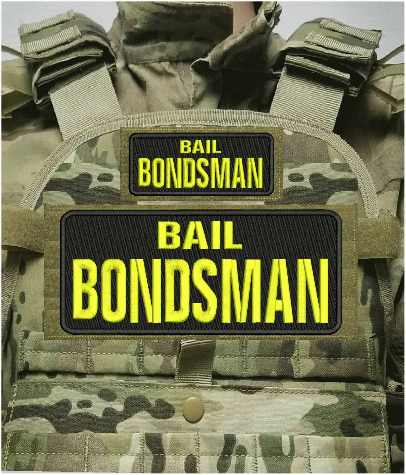 Special Patches Hook On Back Patches for Uniform for Bail Bondsman ...