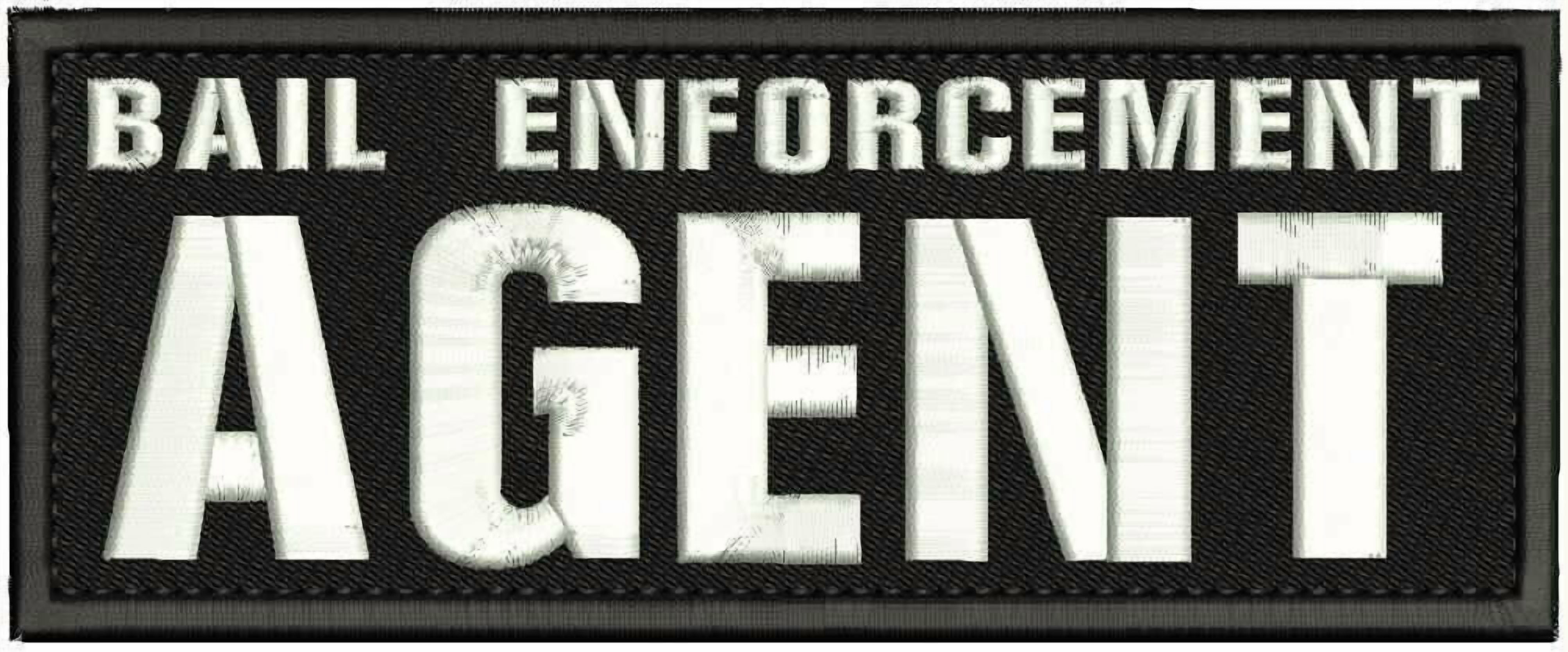 Special Patches Hook On Back Patches for Uniform for Bail E Agent ...