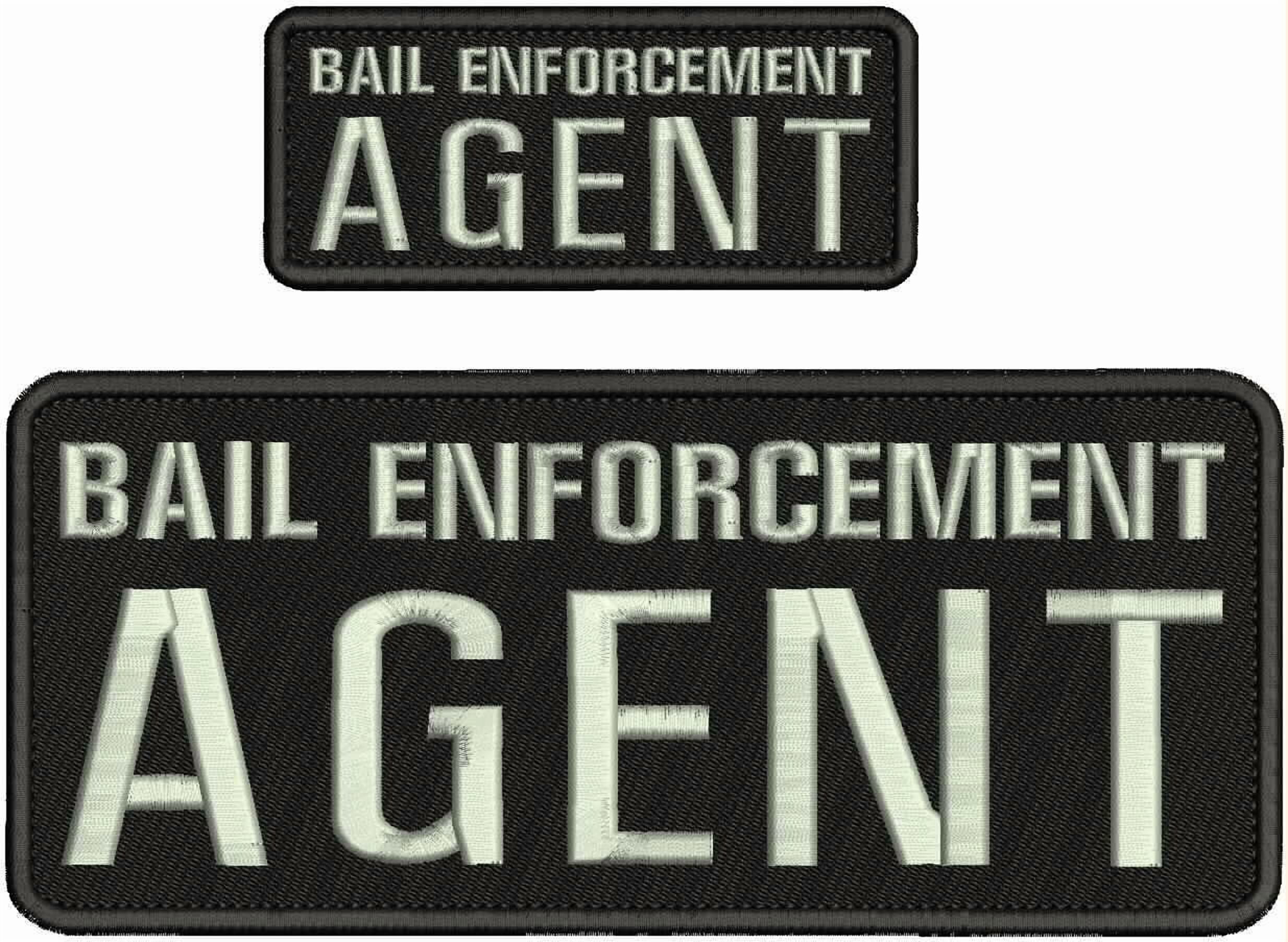 Special Patches Hook On Back Patches for Uniform for Bail E Agent ...