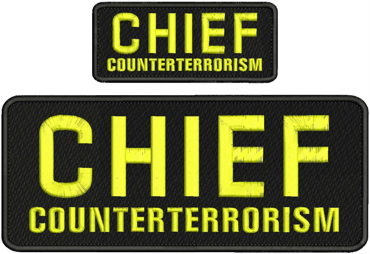 Special Patches Hook On Back Patches for Uniform for Chief C Embroidery ...