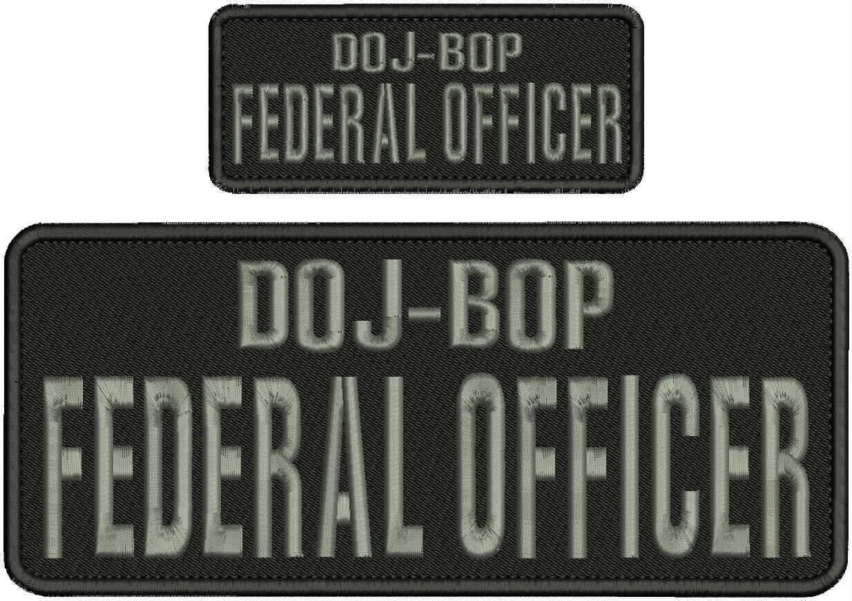 Special Patches Hook On Back Patches for Uniform for Doj-Bop F O ...
