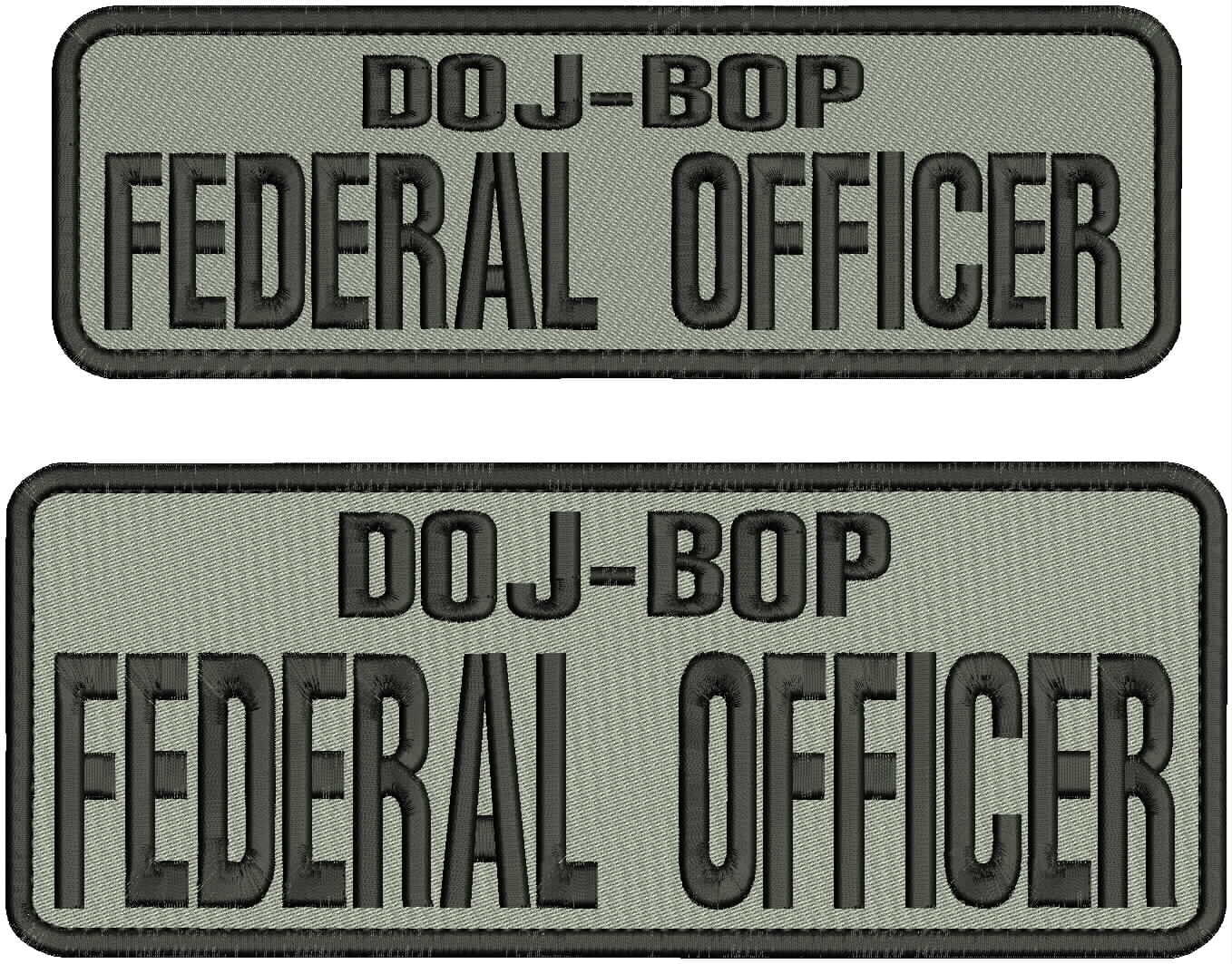 Special Patches Hook On Back Patches for Uniform for Doj-Bop F O ...