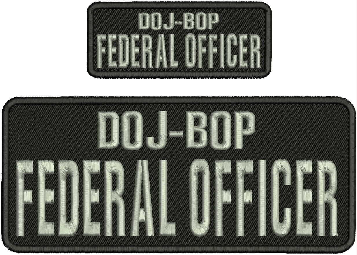 Special Patches Hook On Back Patches for Uniform for Doj- Bop Federal ...