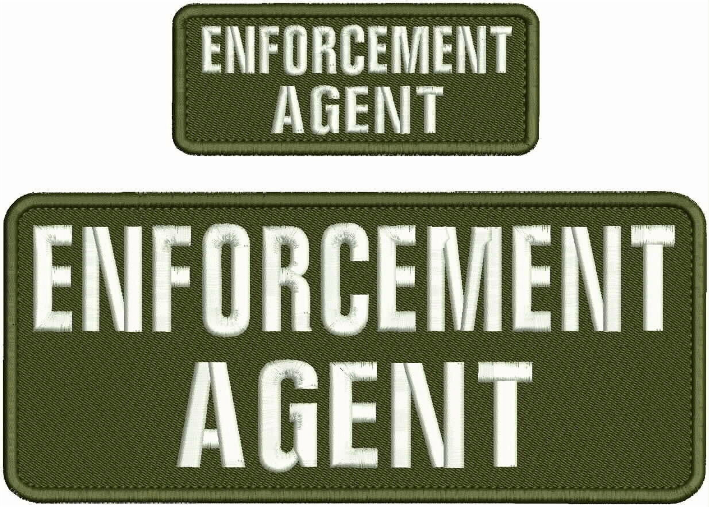 Special Patches Hook On Back Patches for Uniform for E Agent 2 Embroidery Patch 4X10 And 2X5 ...