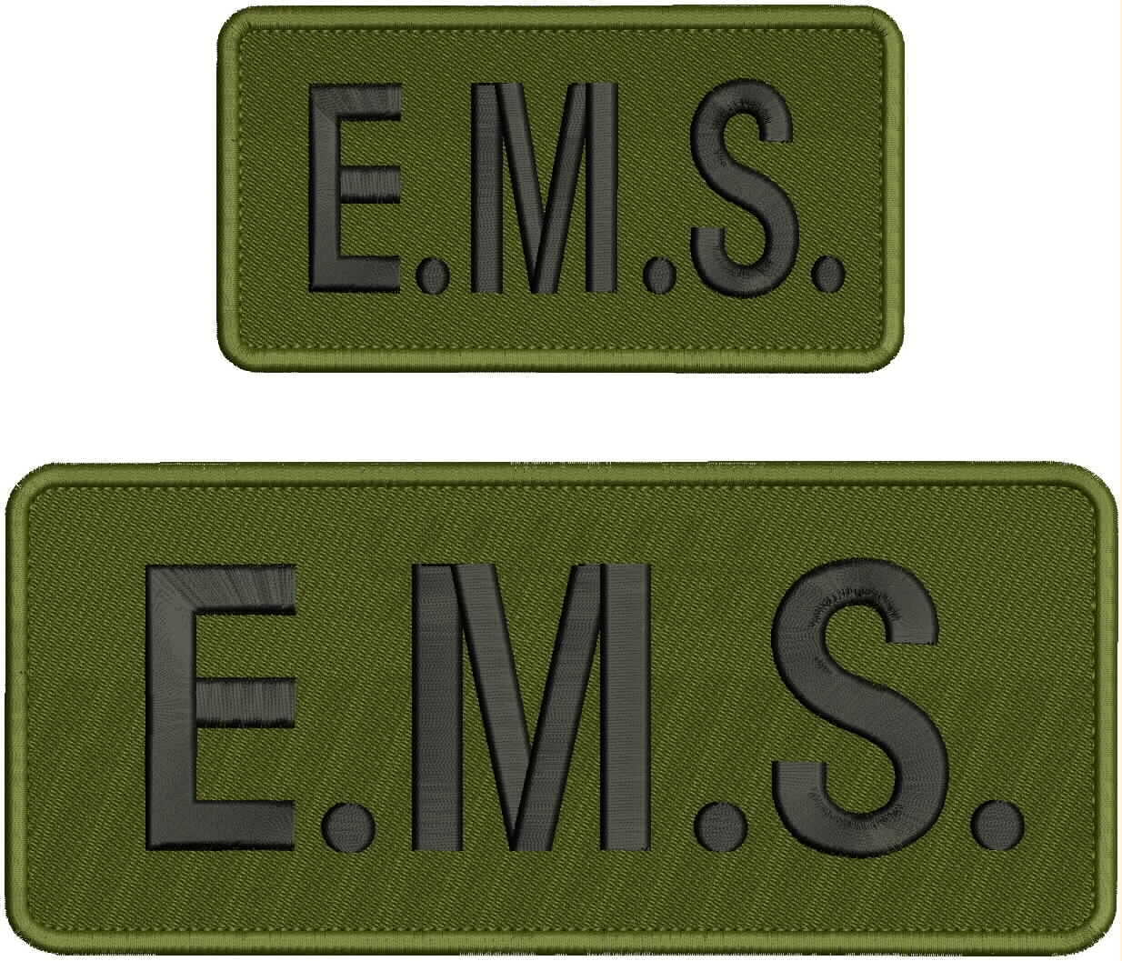 Special Patches Hook On Back Patches for Uniform for "E M S" Embroidery ...