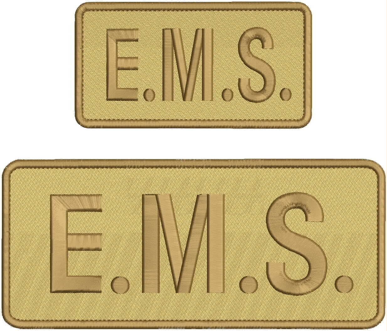 Special Patches Hook On Back Patches for Uniform for "E M S" Embroidery ...