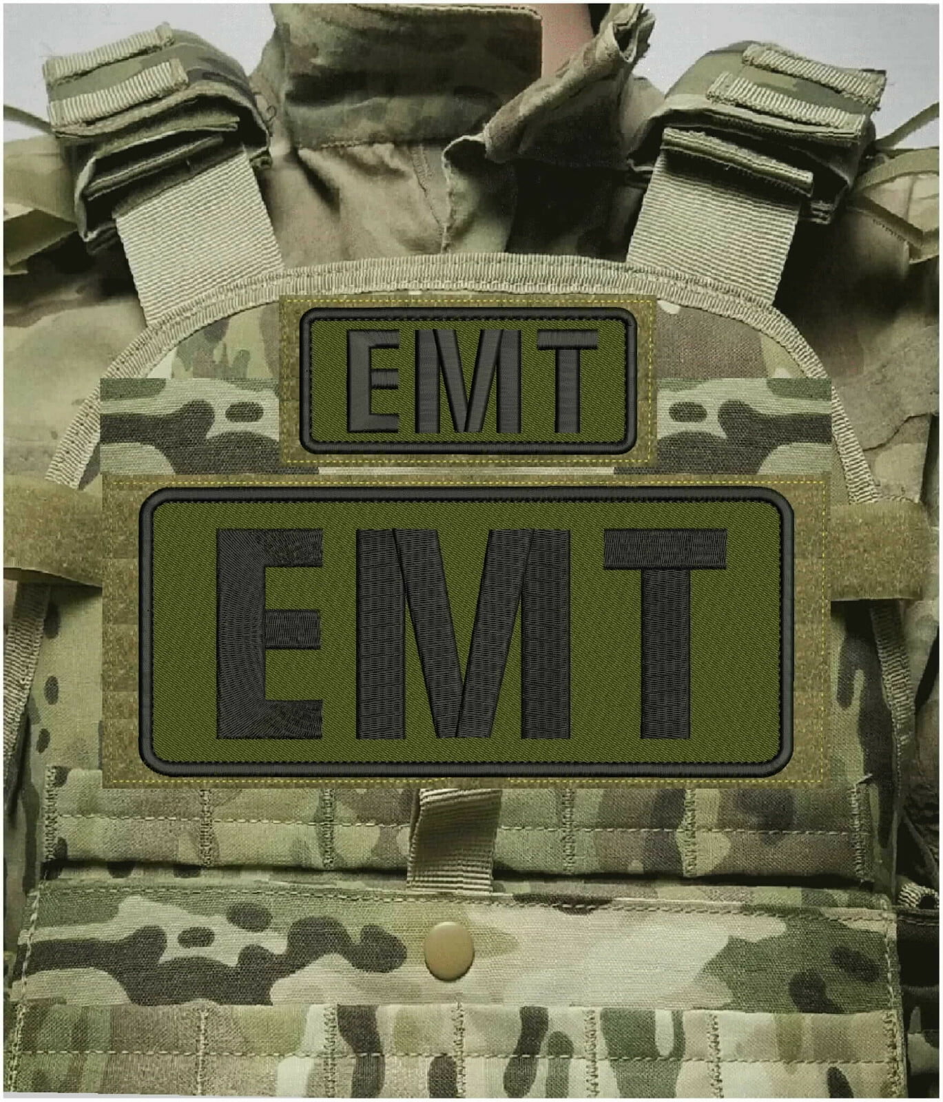 Special Patches Hook On Back Patches for Uniform for E M T Embroidery ...