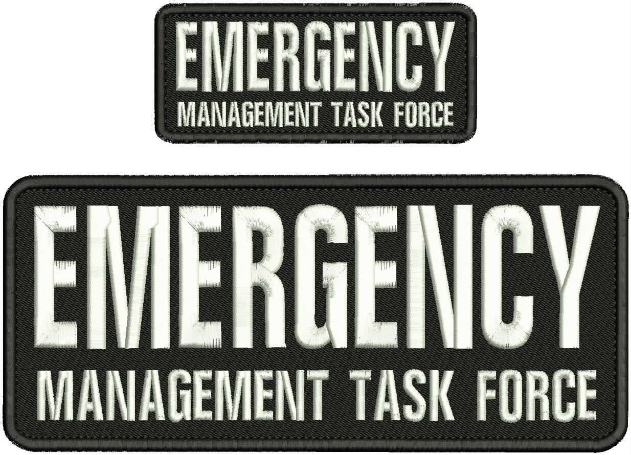 Special Patches Hook On Back Patches for Uniform for E M Task Force Emb ...