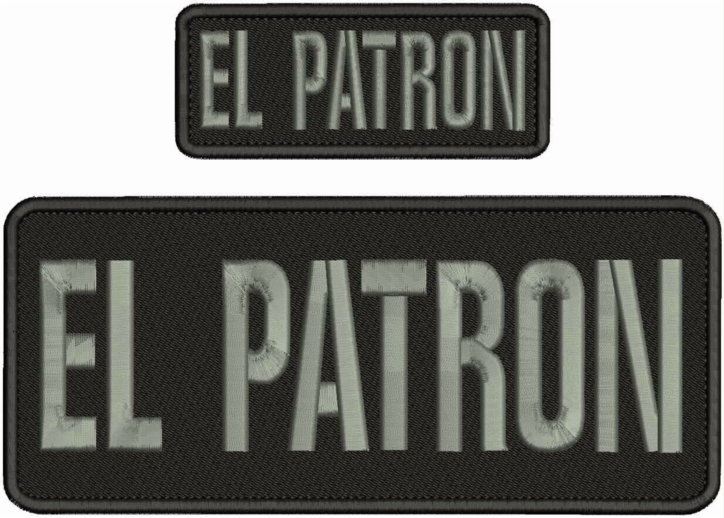 Special Patches Hook On Back Patches for Uniform for El Patron ...
