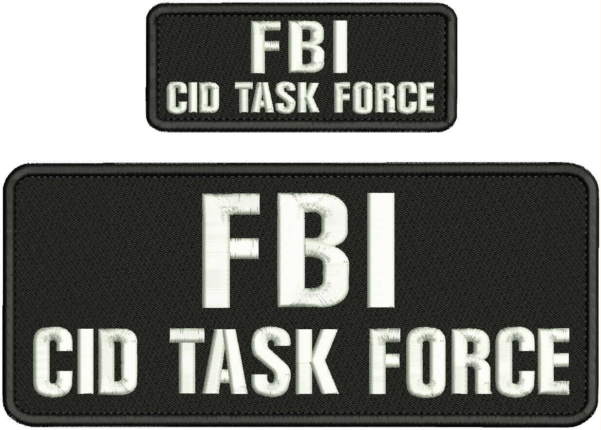 Special Patches Hook On Back Patches for Uniform for F B I C T Force ...