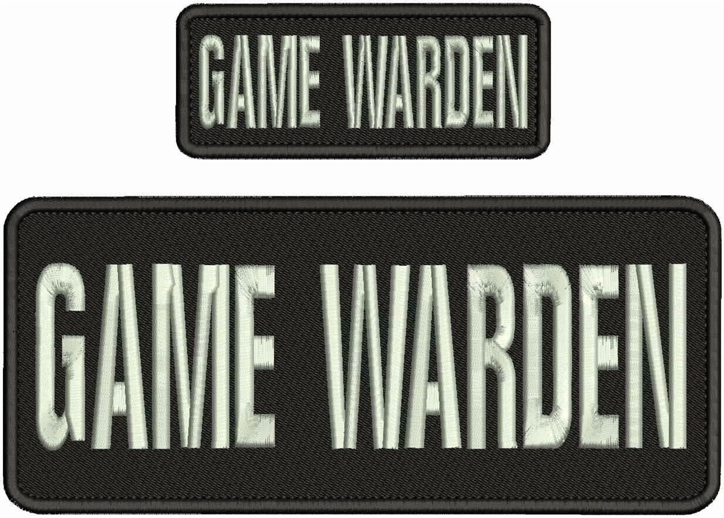 Special Patches Hook On Back Patches for Uniform for Game Warden ...