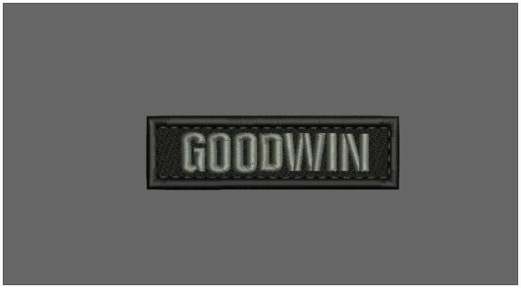 Special Patches Hook On Back Patches for Uniform for Goodwin Name Tape ...