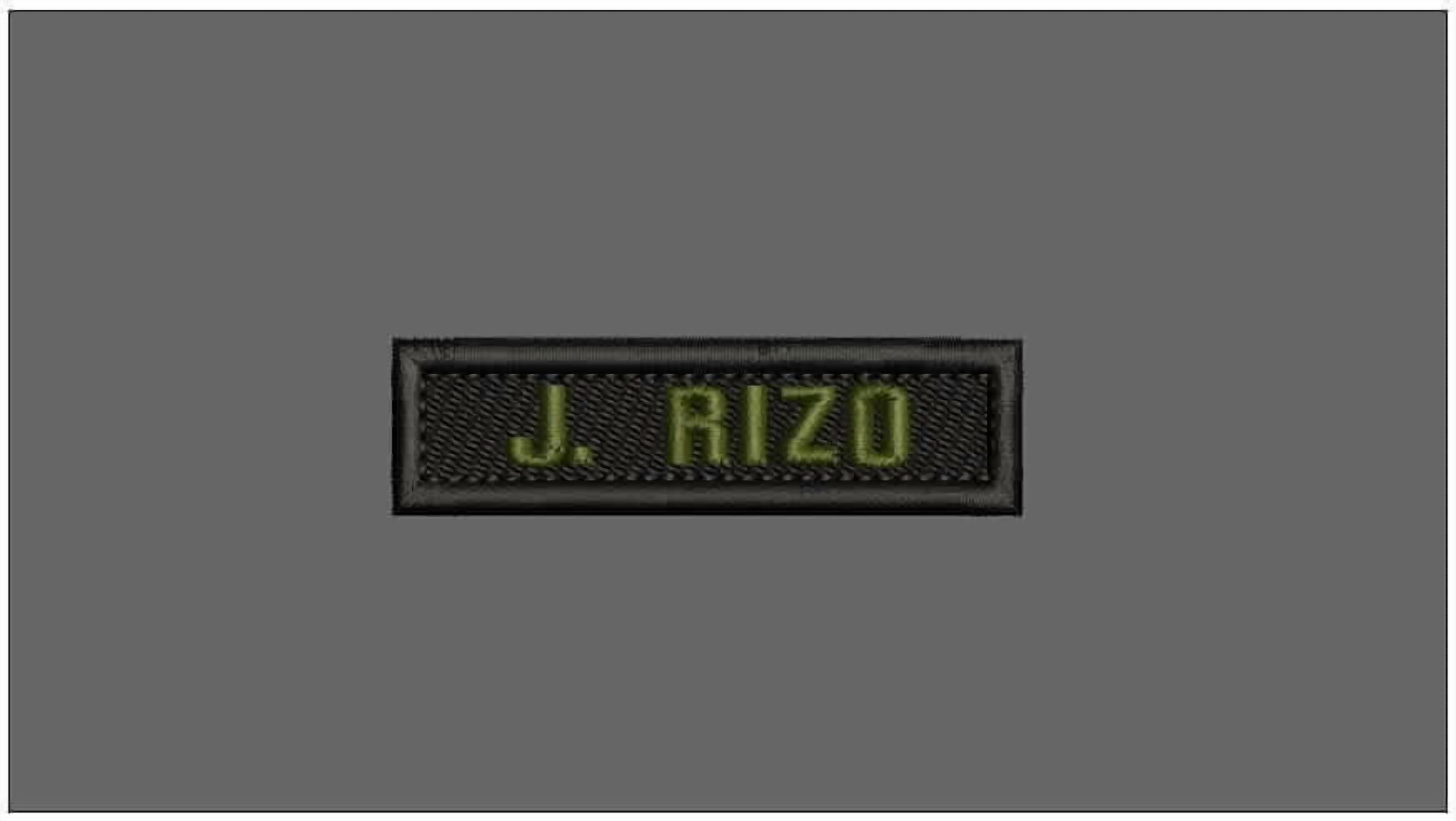 Special Patches Hook On Back Patches for Uniform for J. Rizo Embroidery ...