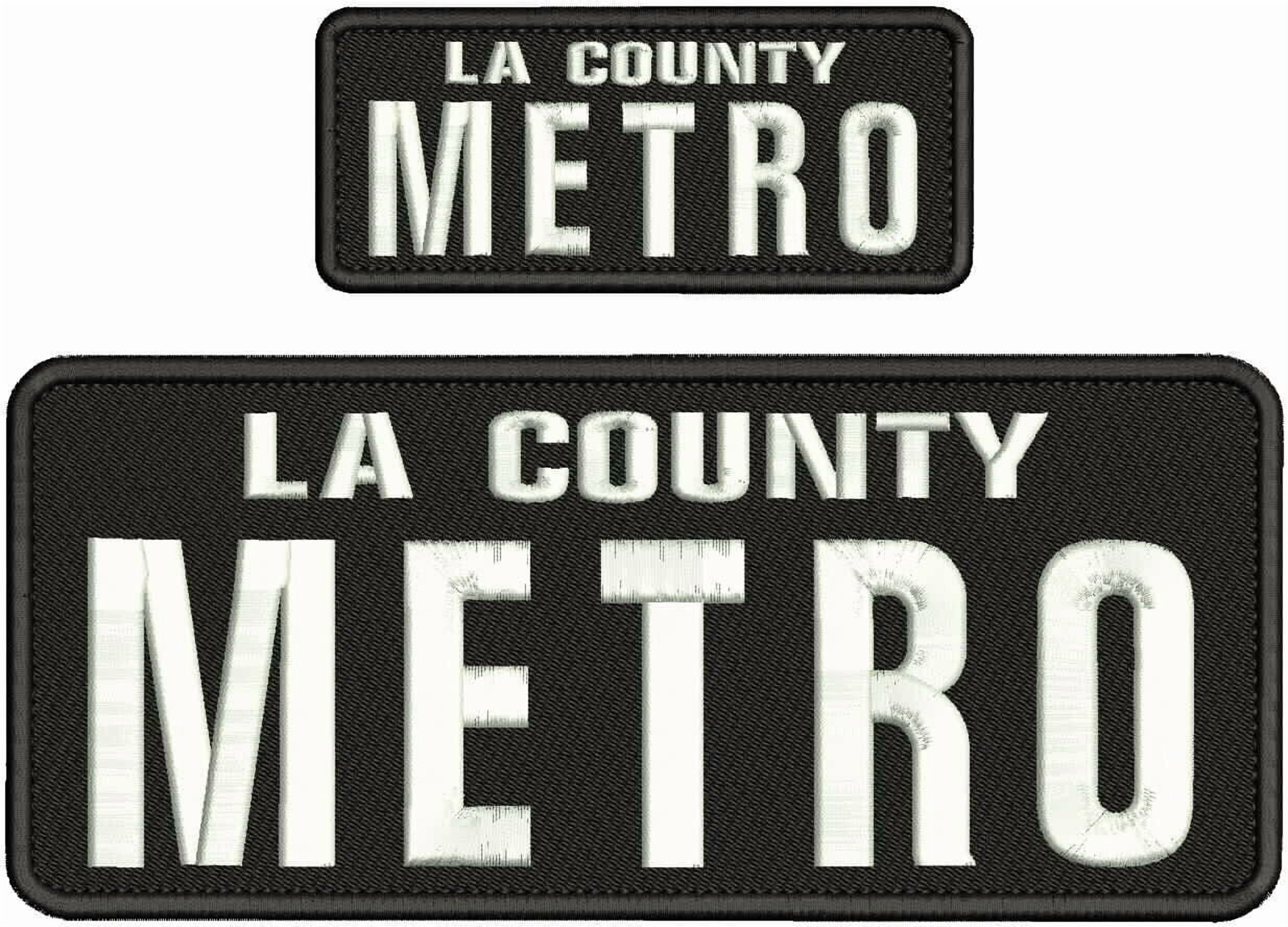 Special Patches Hook On Back Patches for Uniform for La County Metro 2 ...
