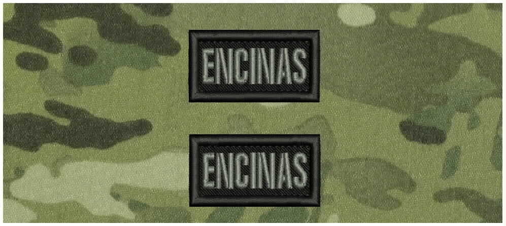 Special Patches Hook On Back Patches for Uniform for Last Name ...