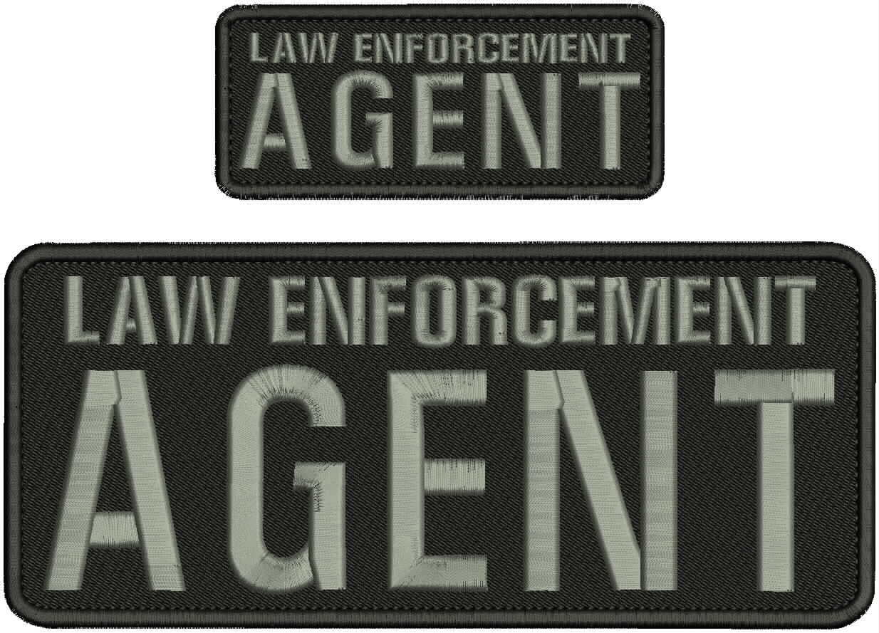 Special Patches Hook On Back Patches for Uniform for Law E Agent Emb ...
