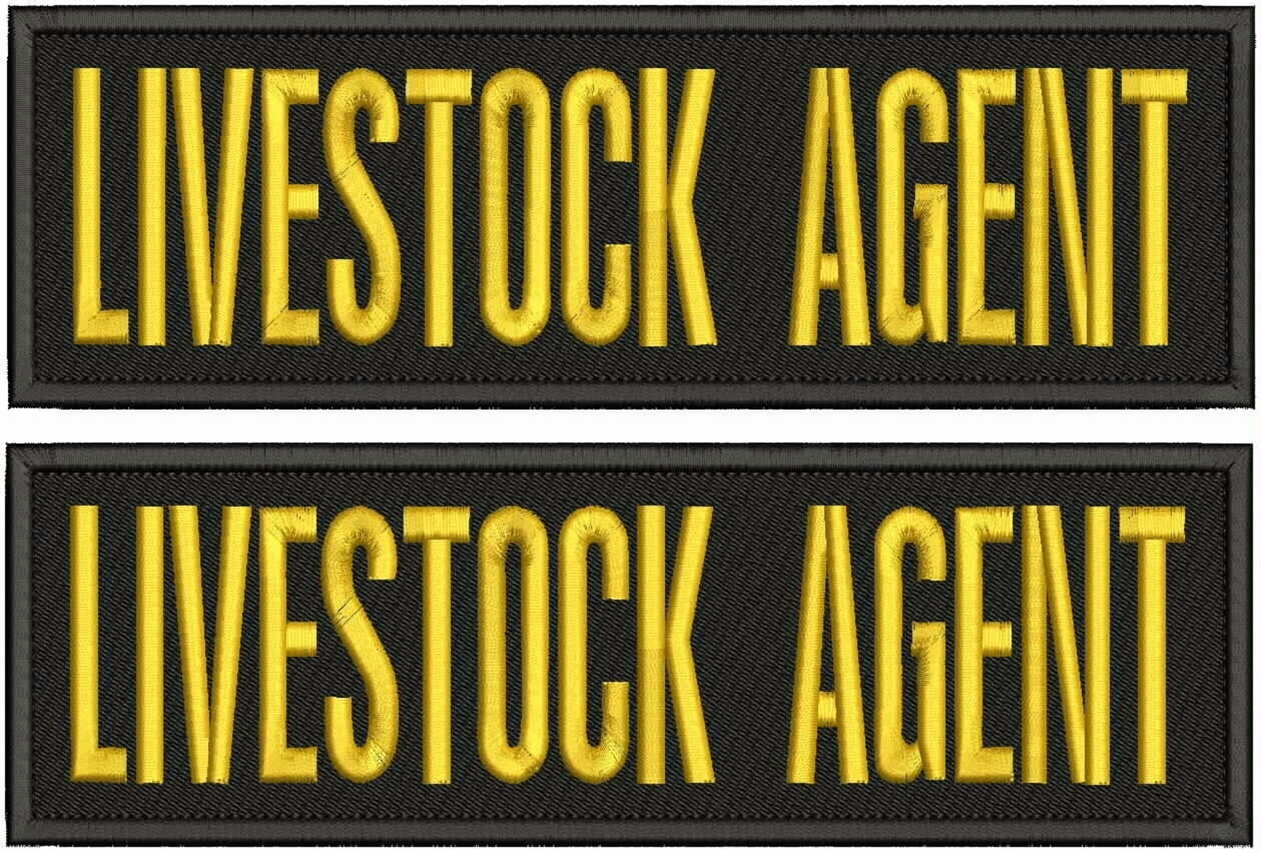 Special Patches Hook On Back Patches for Uniform for Livestock Agent ...