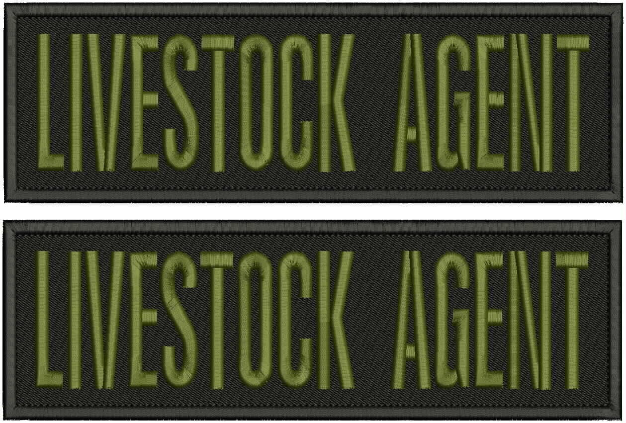 Special Patches Hook On Back Patches for Uniform for Livestock Agent ...