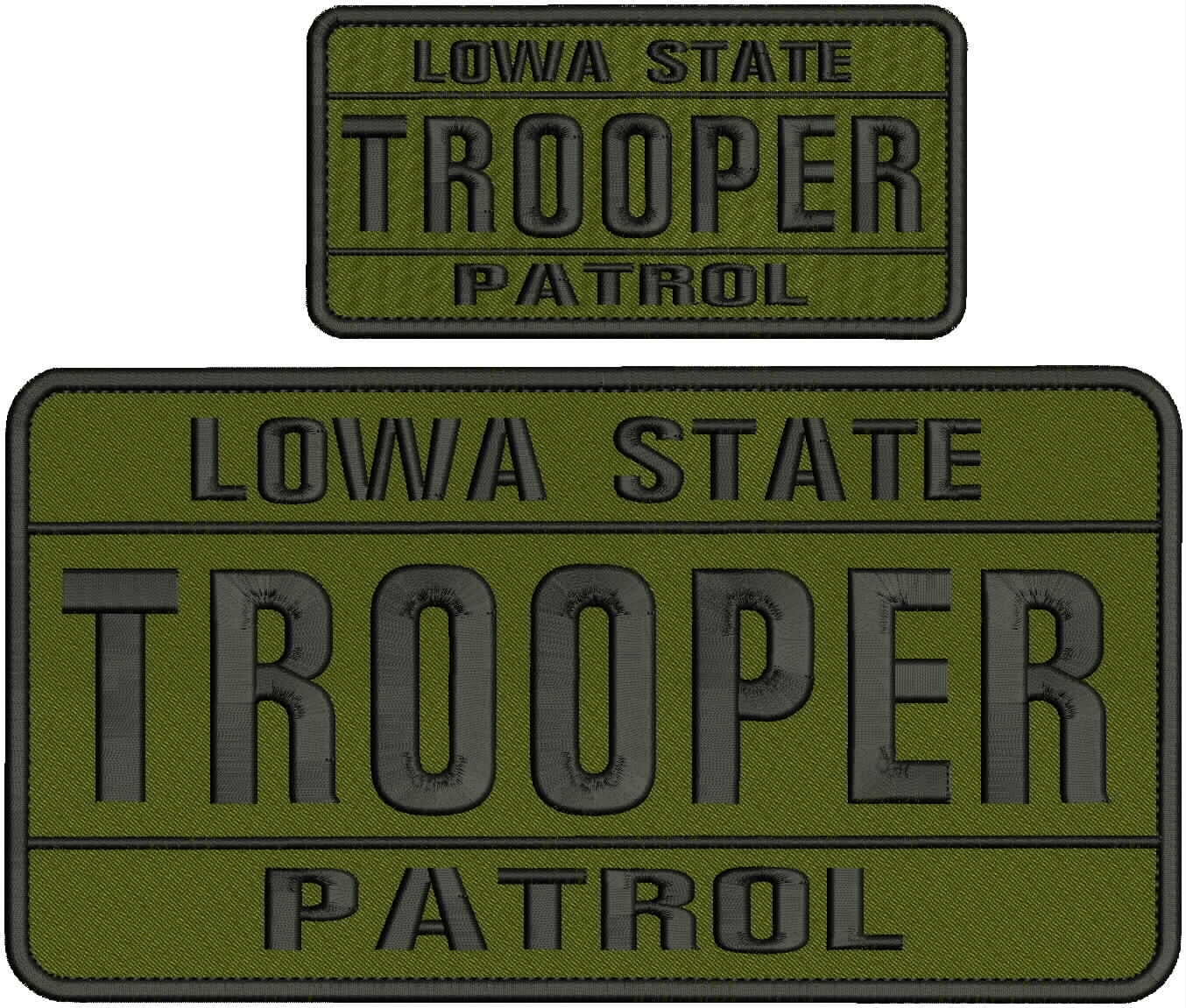 Special Patches Hook On Back Patches for Uniform for Lowa State Trooper ...