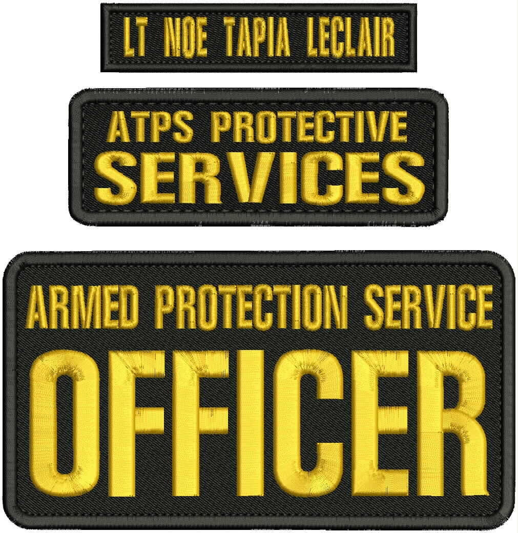 Special Patches Hook On Back Patches for Uniform for Lt Noe Tapia Emb ...