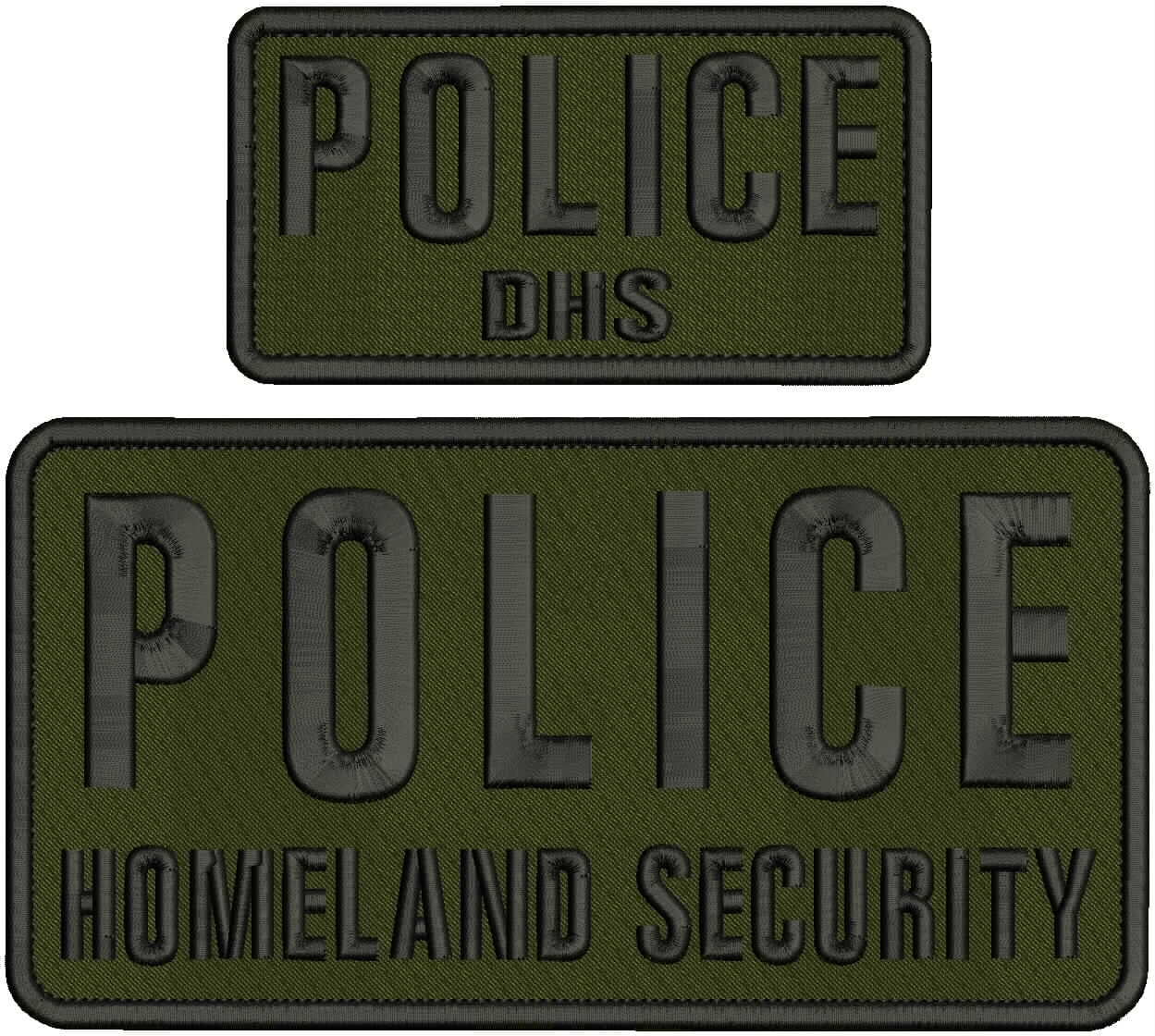 Special Patches Hook On Back Patches for Uniform for P O L I C E D H S ...