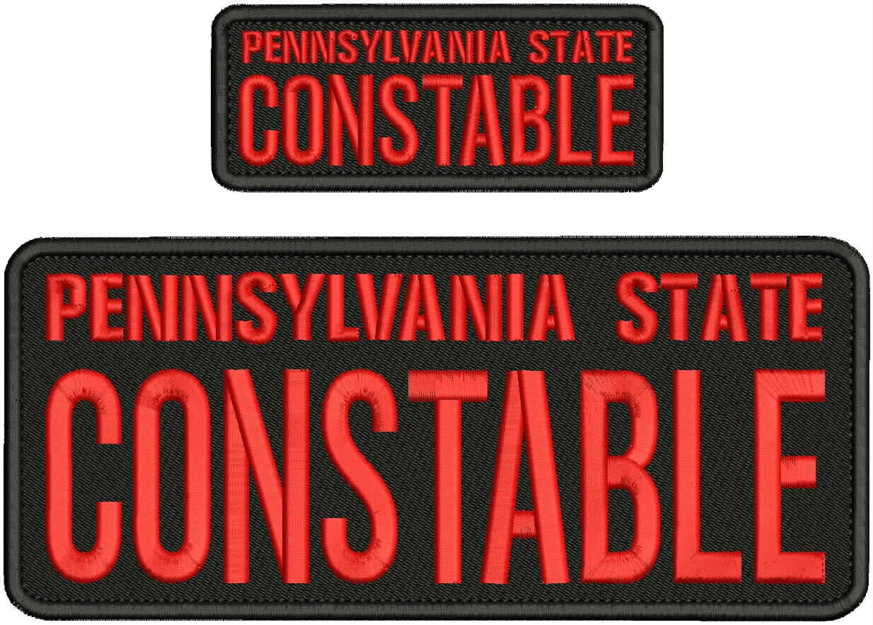 Special Patches Hook On Back Patches for Uniform for Pa State Constable ...
