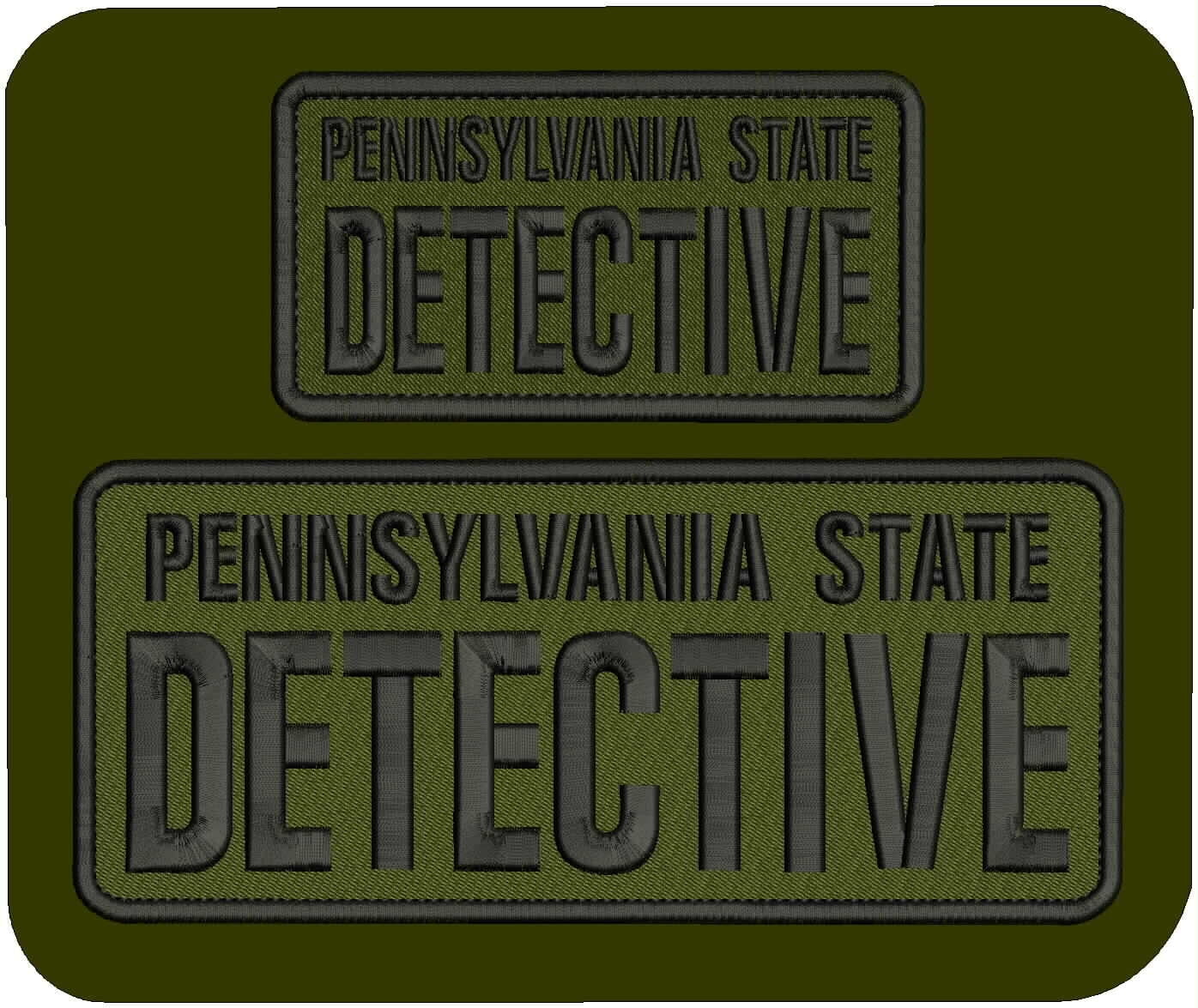 Special Patches Hook On Back Patches for Uniform for Pa State Detective ...