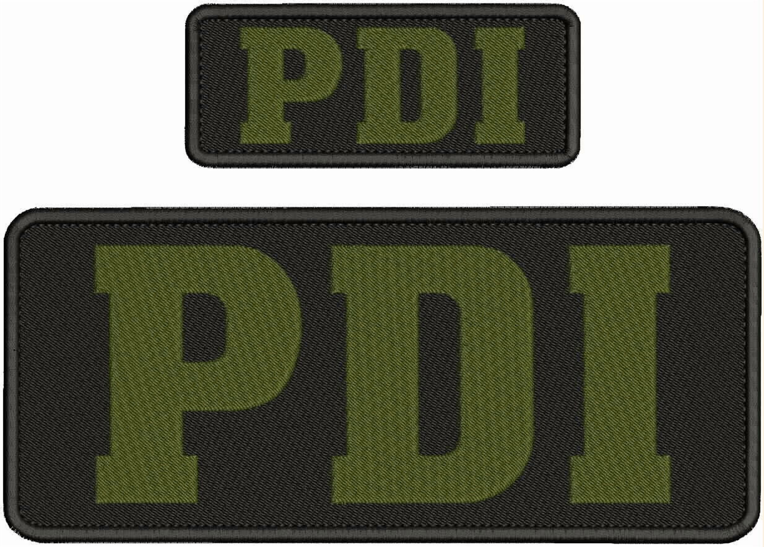Special Patches Hook On Back Patches for Uniform for Pdi Emb Patch 4X10 ...