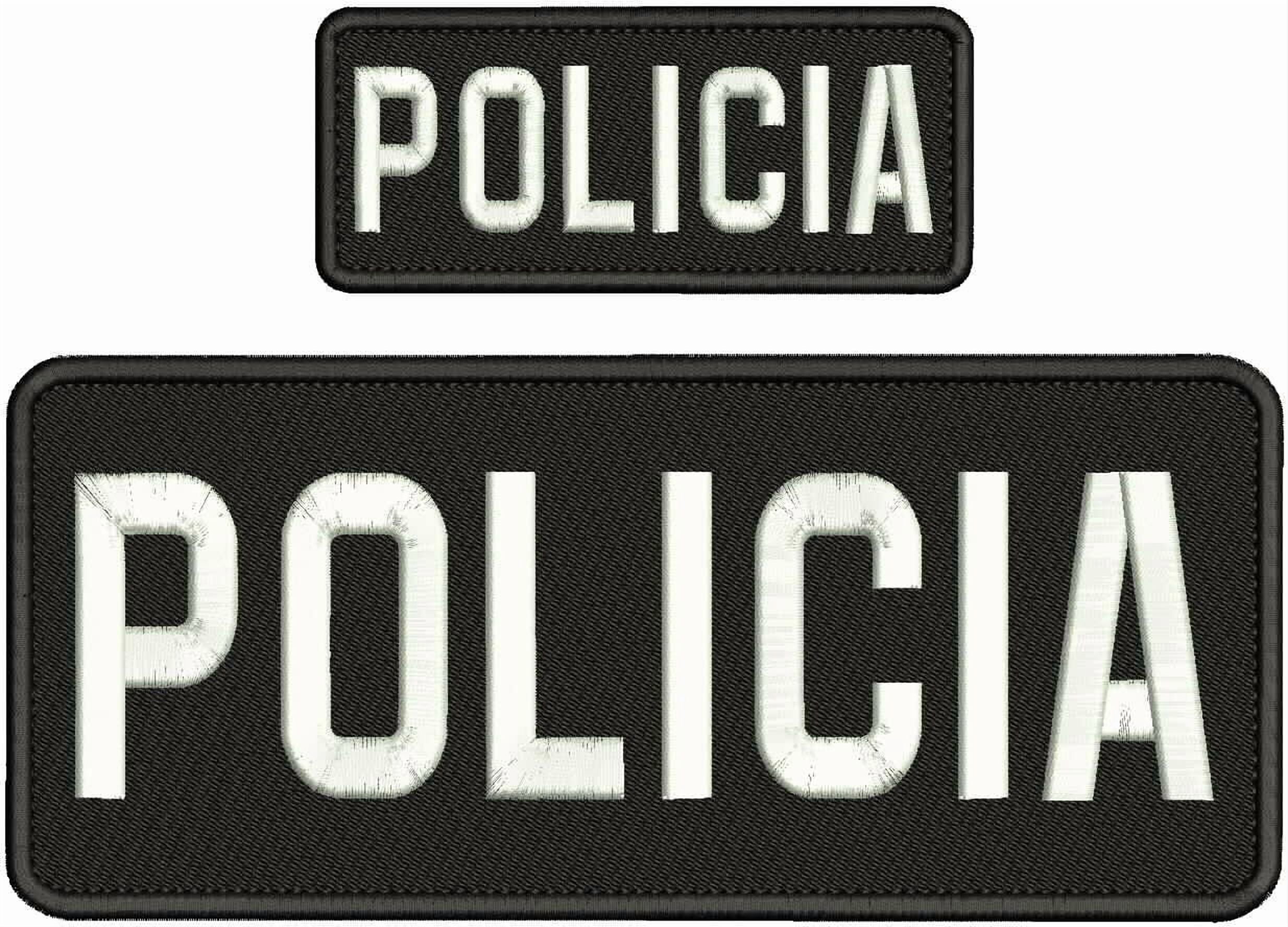 Special Patches Hook On Back Patches for Uniform for "Policia ...