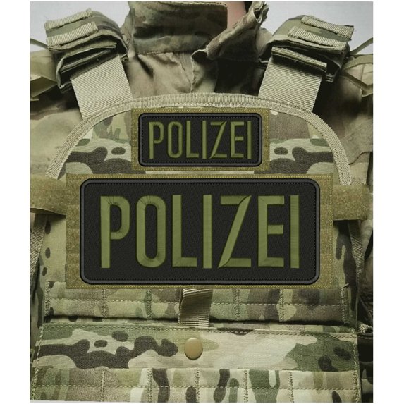 Special Patches Hook On Back Patches for Uniform for Polizei Embroidery ...