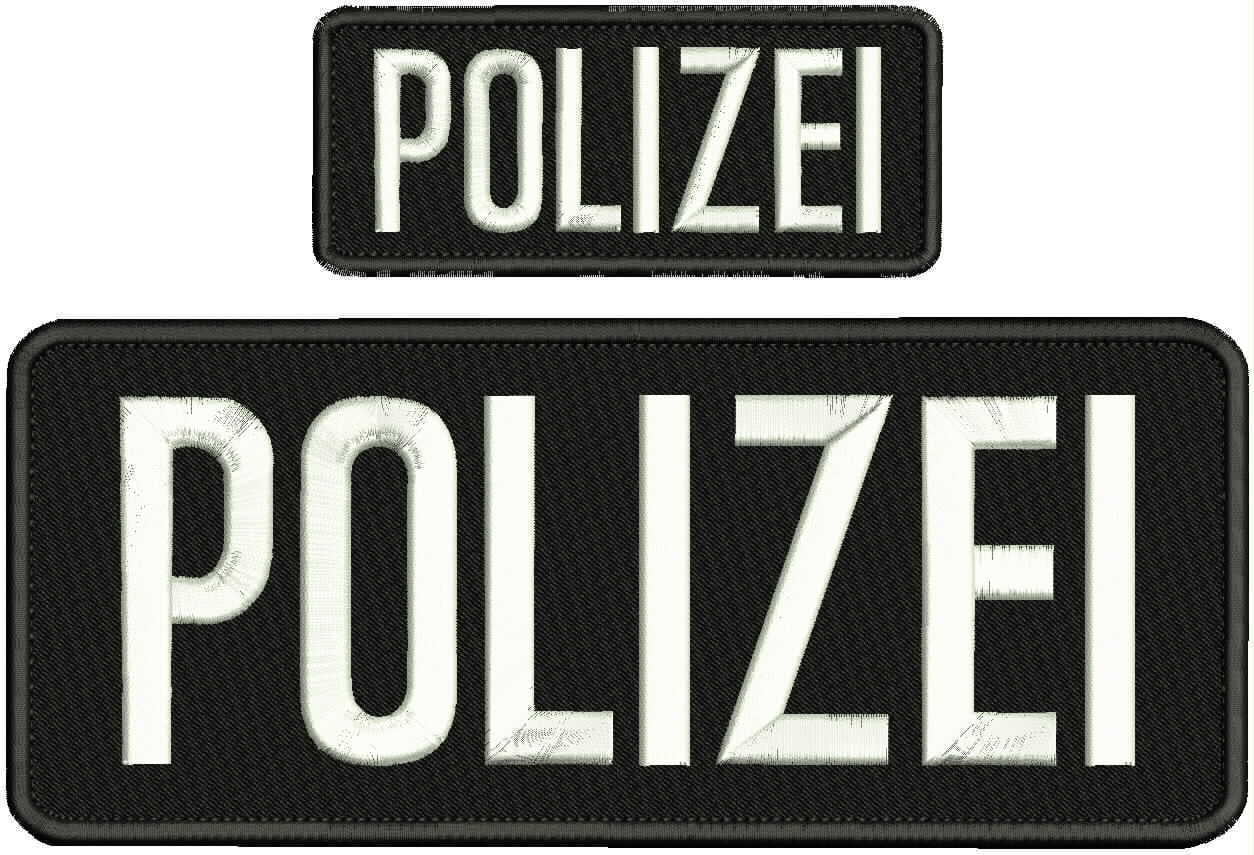 Special Patches Hook On Back Patches for Uniform for Polizei Embroidery ...