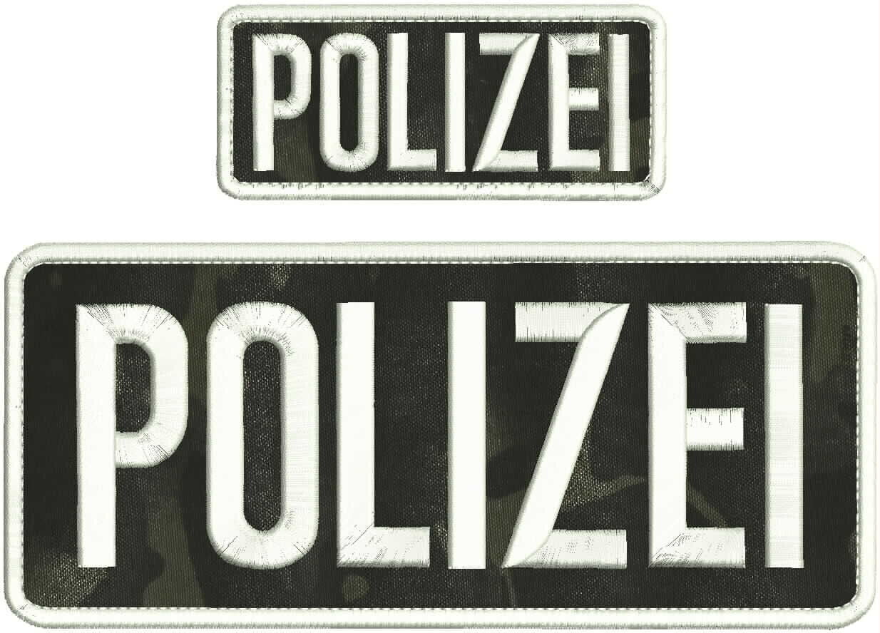 Special Patches Hook On Back Patches for Uniform for Polizei Embroidery ...