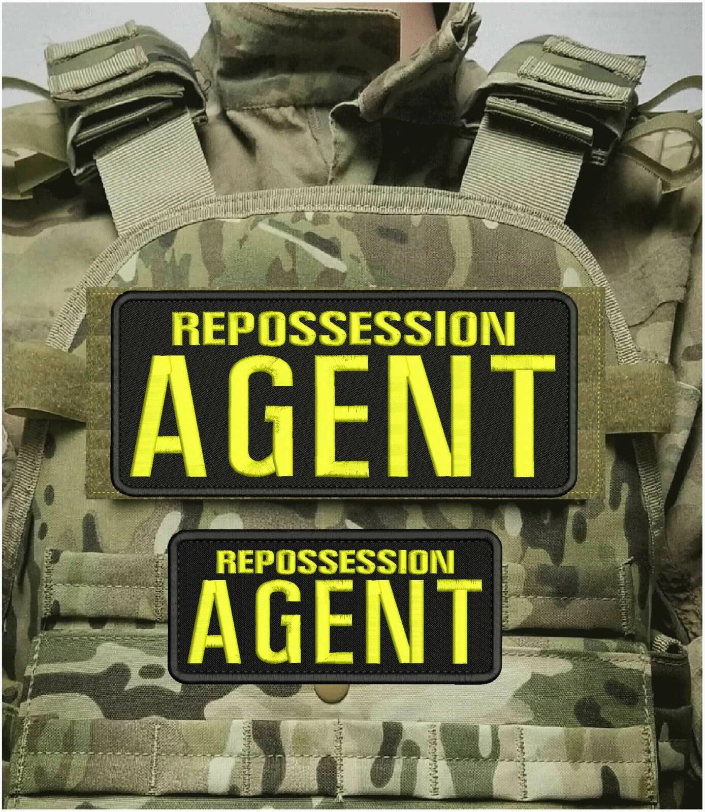 Special Patches Hook On Back Patches for Uniform for Repossession Agent ...