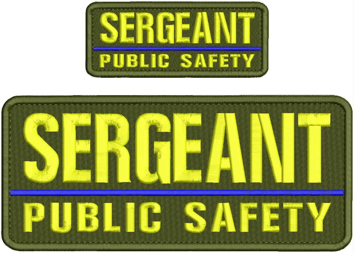 Special Patches Hook On Back Patches for Uniform for Sergeant Public ...