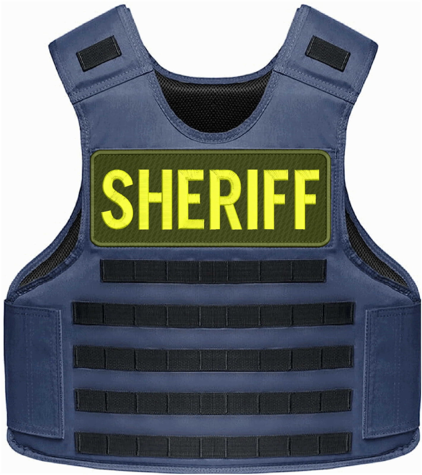 Special Patches Hook On Back Patches for Uniform for "Sheriff" 2 Embroidery Patches 4X11'' Hook ...