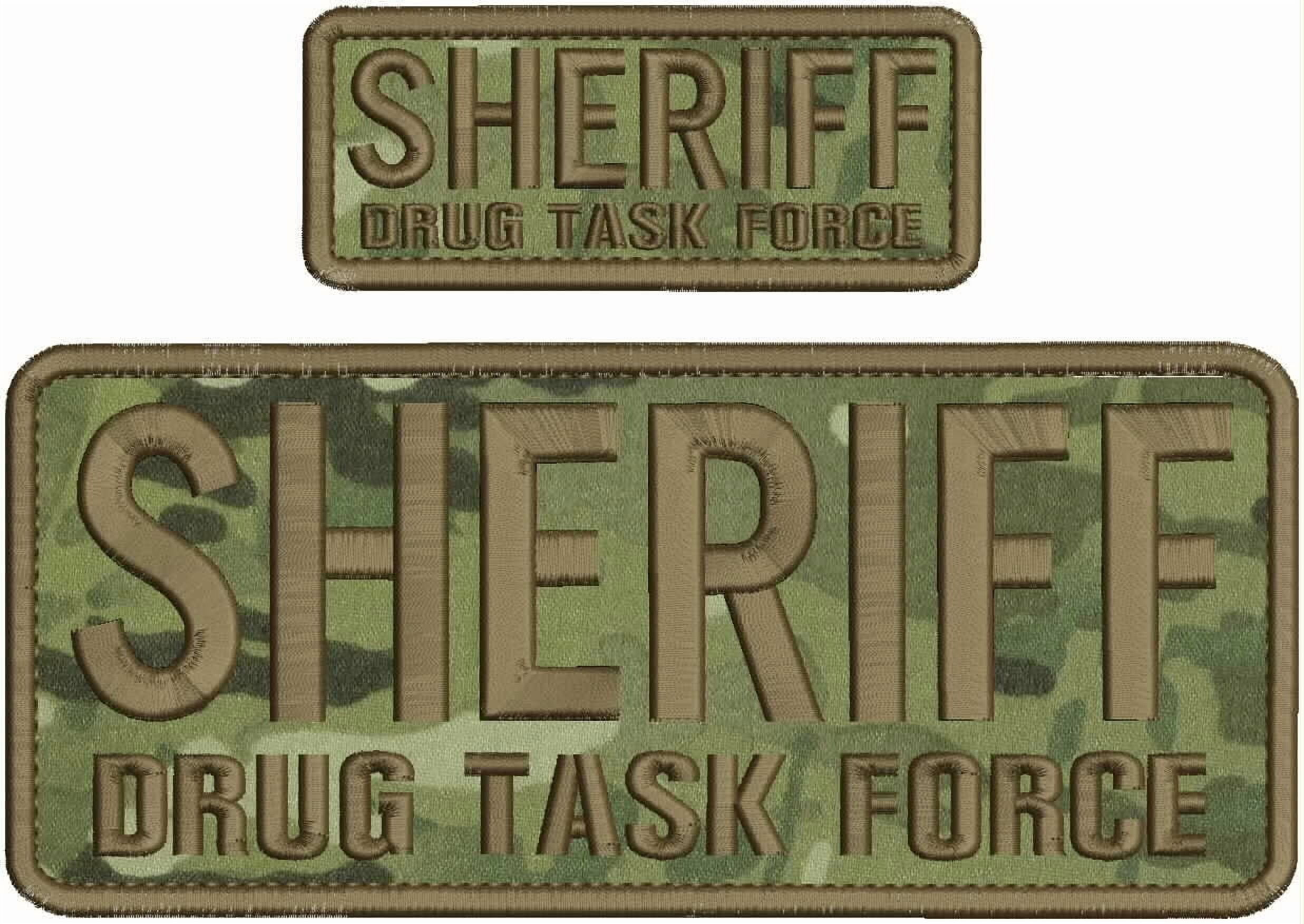 Special Patches Hook On Back Patches for Uniform for "Sheriff" Drug ...